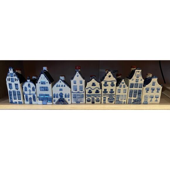 KLM Airlines | Accents | Rare Vintage Delft Klm Dutch Delft Houses ...